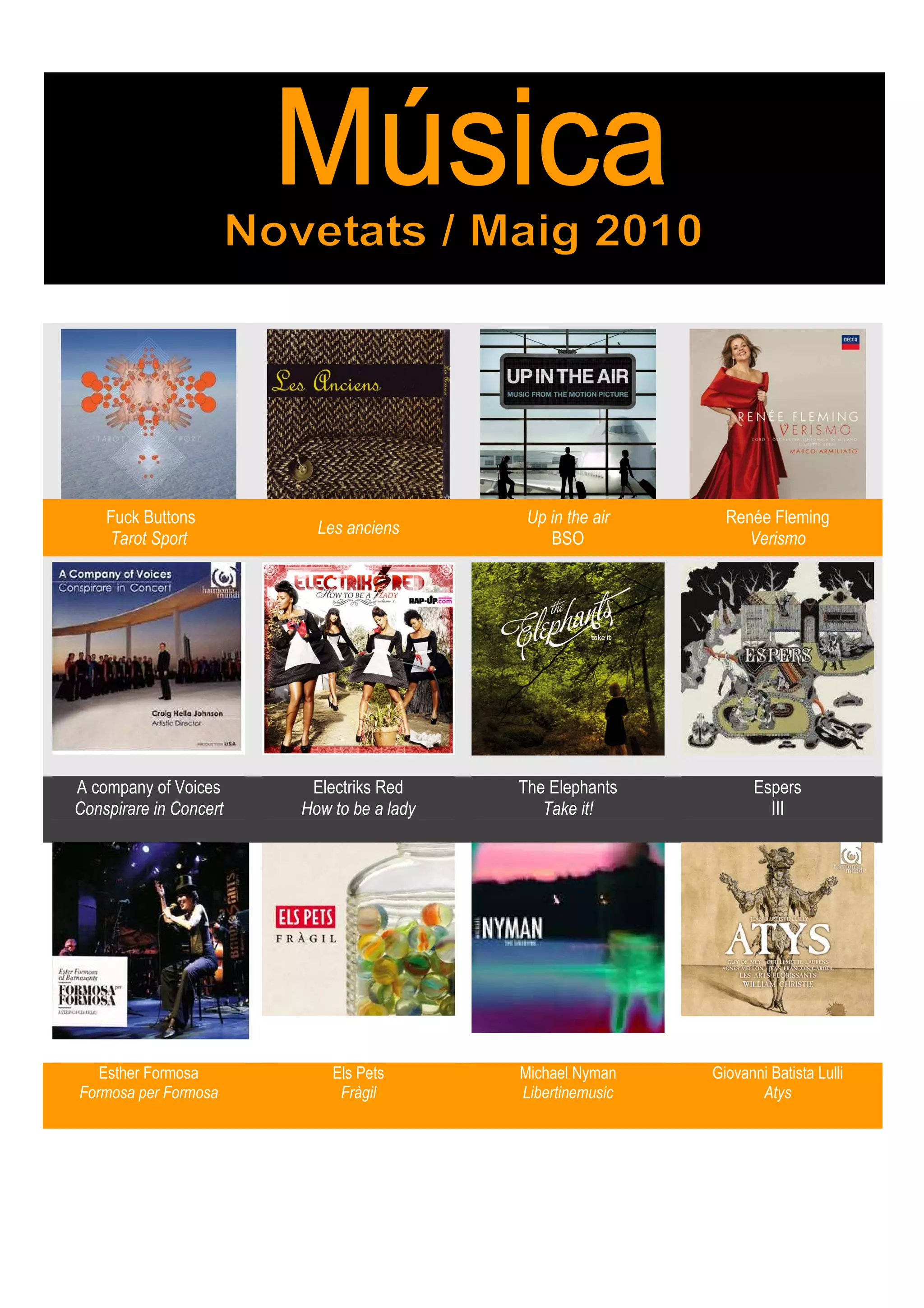 Novetats música maig 2010 | PDF
