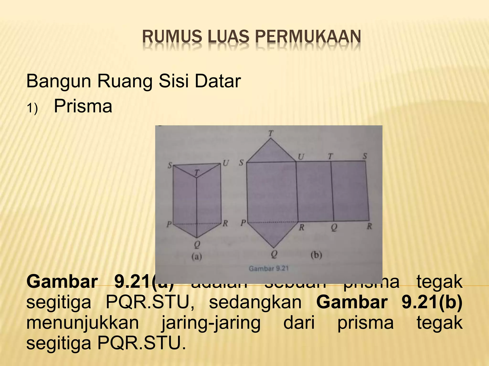 LUAS PERMUKAAN DAN VOLUME BANGUN DATAR DAN BANGUN RUANG SISI LENGKUNG ...