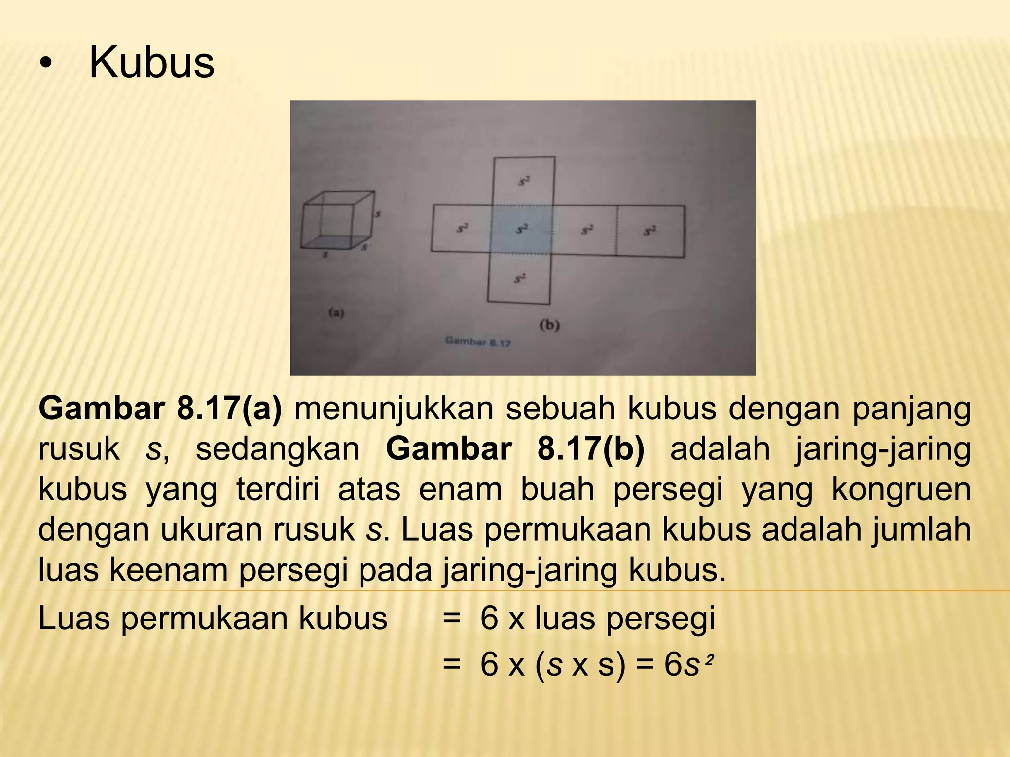 LUAS PERMUKAAN DAN VOLUME BANGUN DATAR DAN BANGUN RUANG SISI LENGKUNG ...