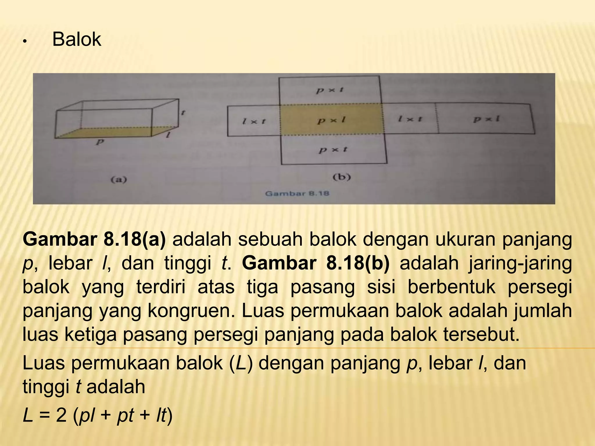 LUAS PERMUKAAN DAN VOLUME BANGUN DATAR DAN BANGUN RUANG SISI LENGKUNG ...