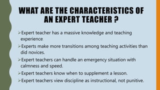 Novice and expert teacher | PPT