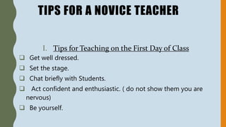 Novice and expert teacher | PPT