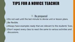 Novice and expert teacher | PPT