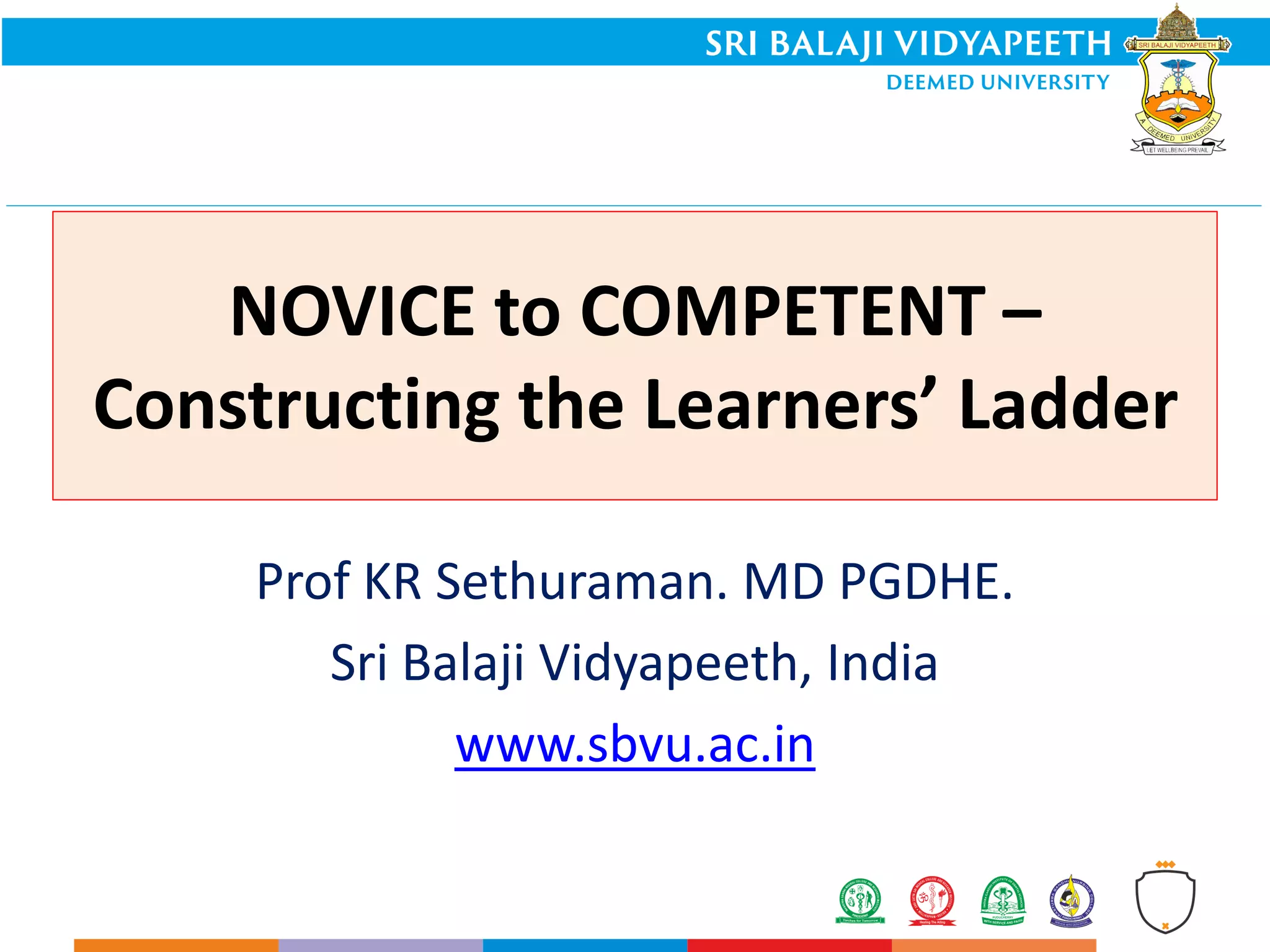 Novice medico to graduate doctor climbing the competency ladder | PPT
