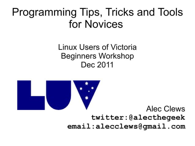 Novice Programmers Workshop | ODP