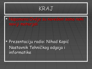 NOVI GRAĐEVINSKI MATERIJALI.ppt