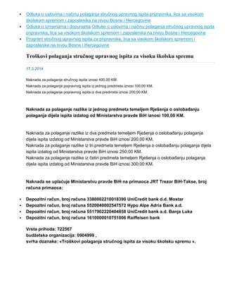 Novi ispitni termini | DOCX