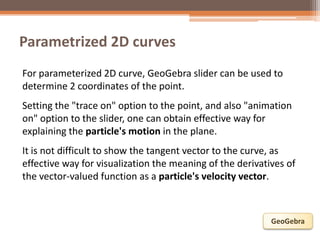 Vector-Valued Functions and GeoGebra | PPT