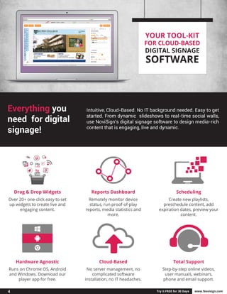 NoviSign Main Features | PDF