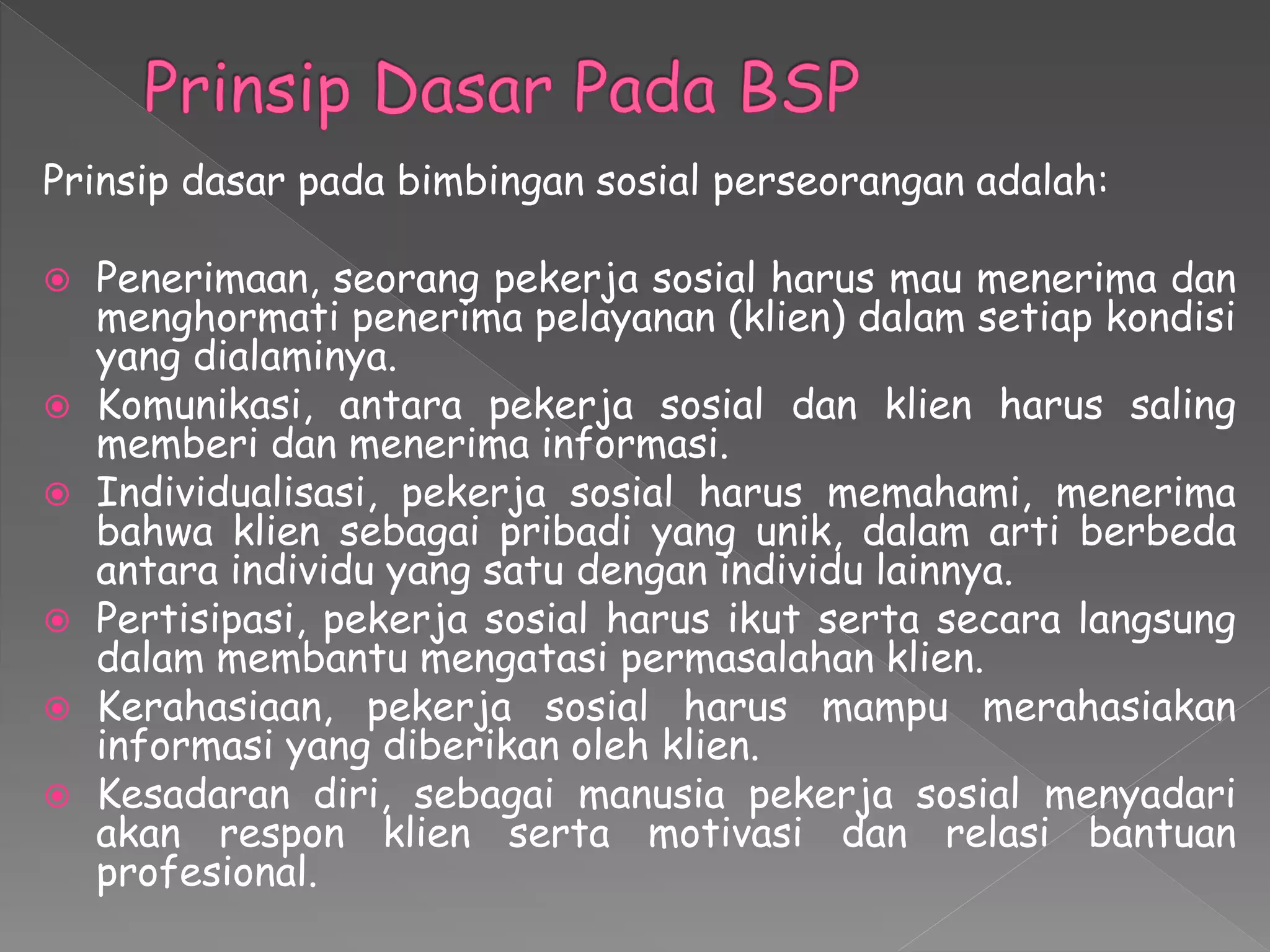Bimbingan Sosial Perorangan | PPTX