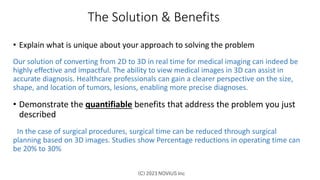 Novius Pitch Deck for medical | PDF