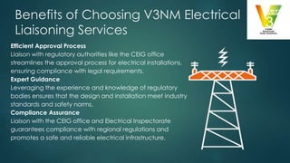 Expert Electrical Liaisoning Services | V3NM | PPT