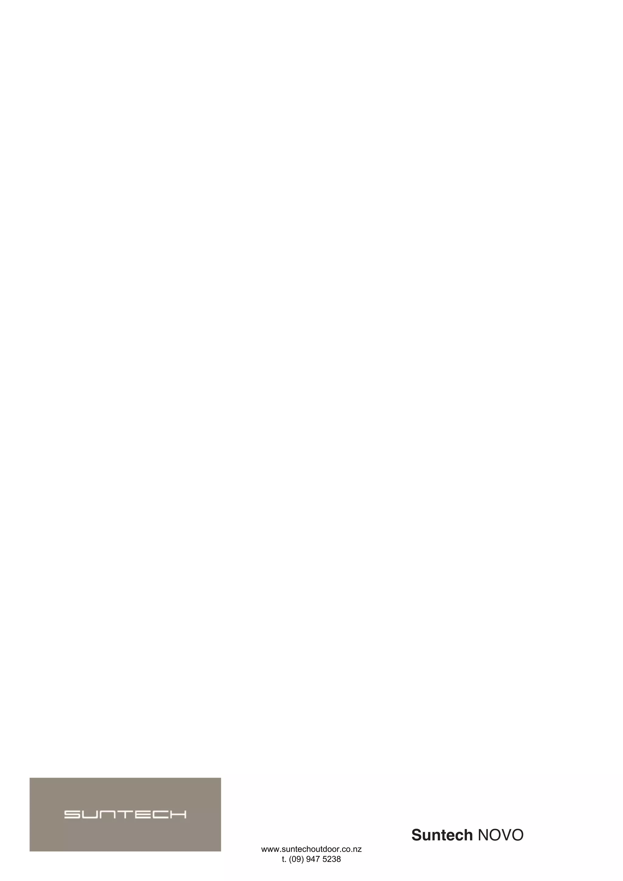 Suntech Novo Retractable Roof | PDF