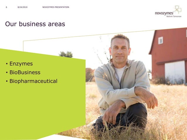 Novozymes in brief | PPTX | Biotech and Biomedical Industry | Industries