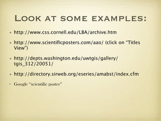 Seminar Three: Scientific Posters | PDF