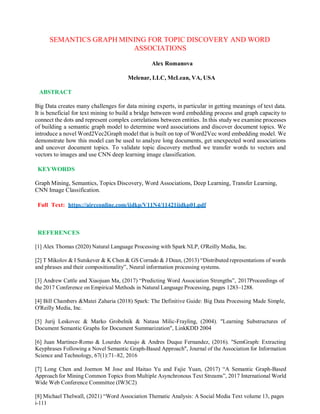 November 2024: Top 10 Read Articles in Data Mining & Knowledge Management Process | PDF