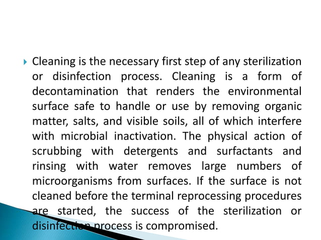 Novus corporation principles of cleaning and disinfecting surfaces ...
