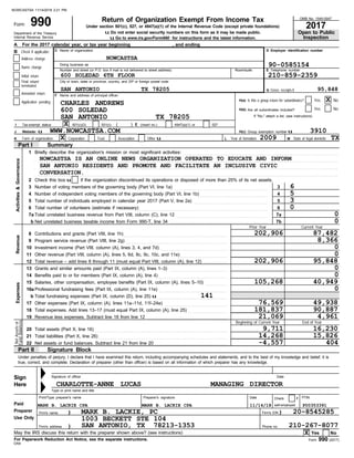 2017 Form 990 | PDF