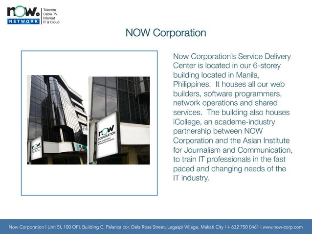 NOW company profile | PPT