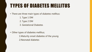 Diabetes Mellitus (DM) | PPTX
