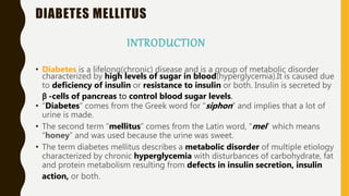 Diabetes Mellitus (DM) | PPT