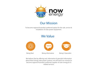 Now Energy Brochure | PPT