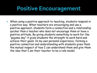 Positive and Effective Teaching Stratagies | PPTX