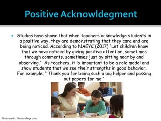 Positive and Effective Teaching Stratagies | PPTX