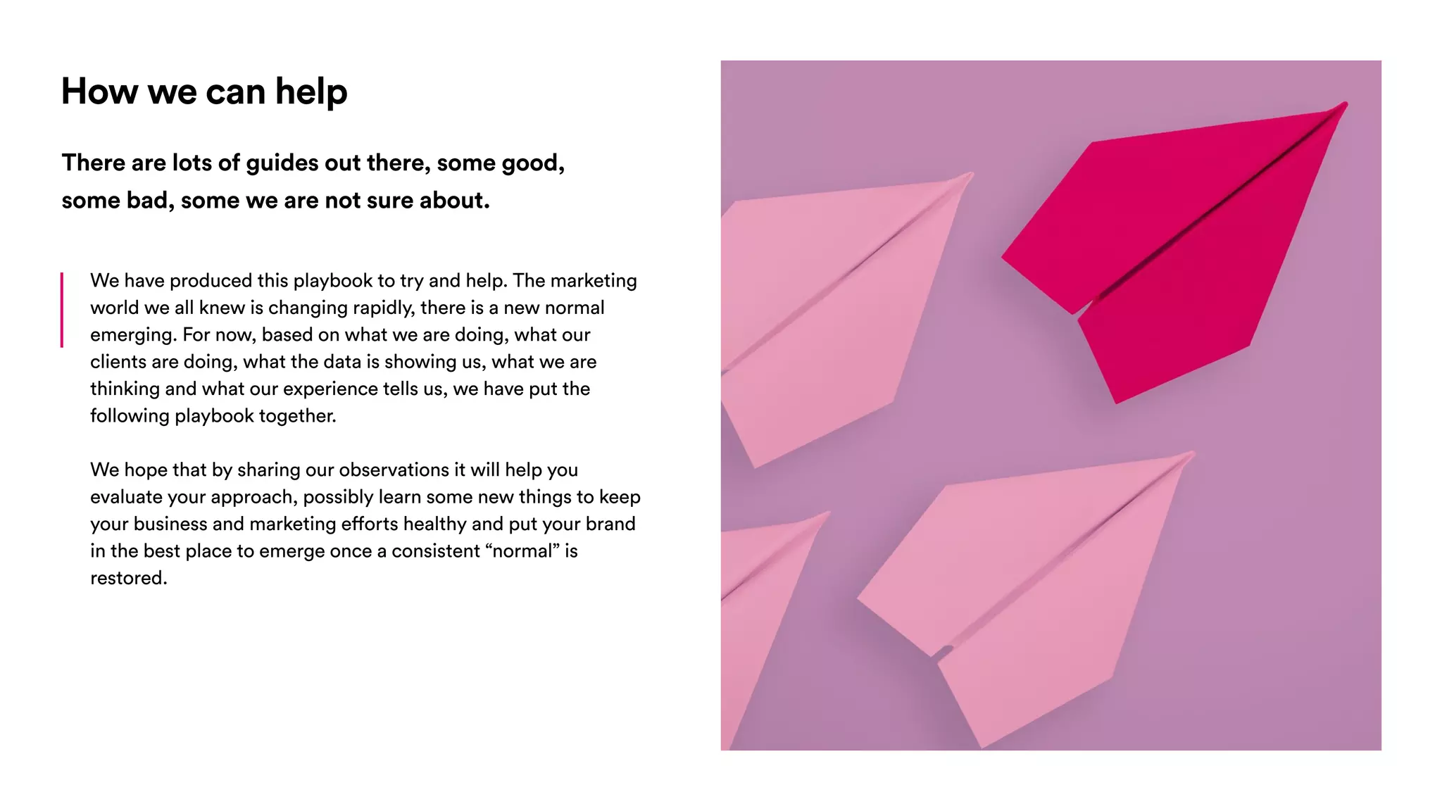 Now, next and near future: Our planning framework for Covid-19 and ...