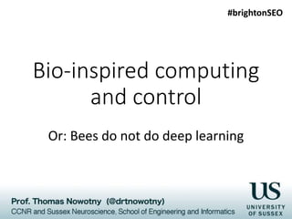 Bio-inspired computing and control (BrightonSEO 2017) | PPT