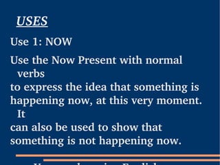 Now Present Tense | PPT