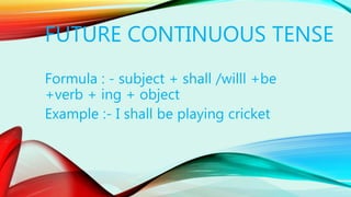 Types of Tenses (Future tenses) | PPTX