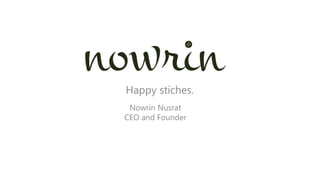 Nowrin pitch e-tailor | PPT