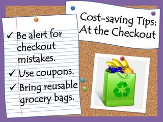 Now Serving: Cost Saving Tips | PPTX