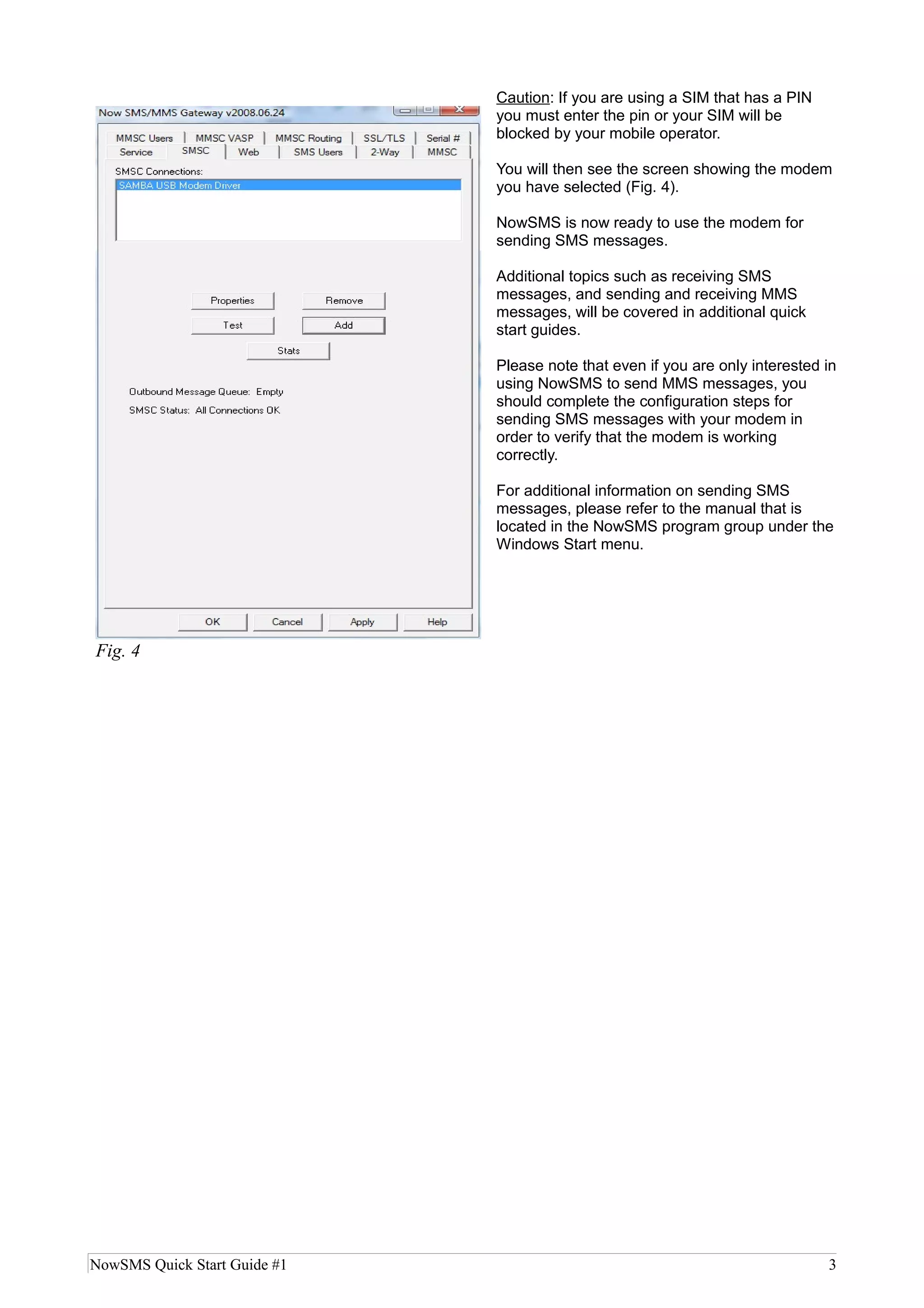Now sms quickstart1 | PDF