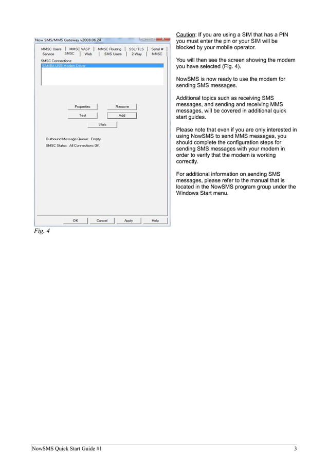 Now sms quickstart1 | PDF