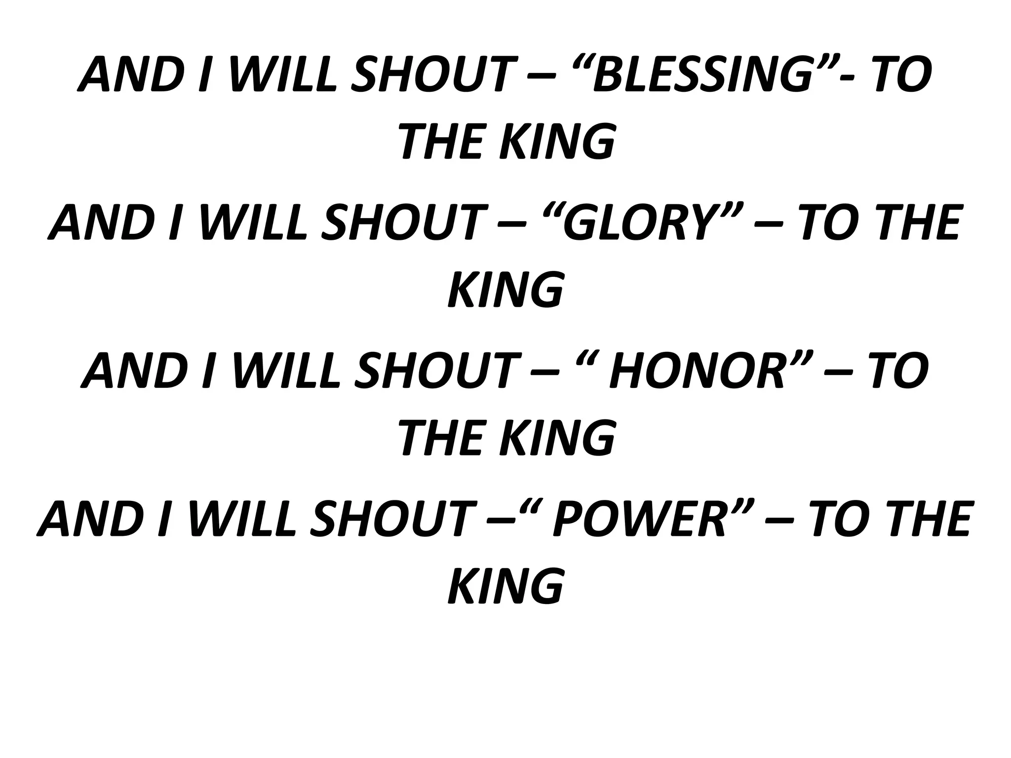 NOW UNTO THE KING ETERNAL Lyrics | PPTX