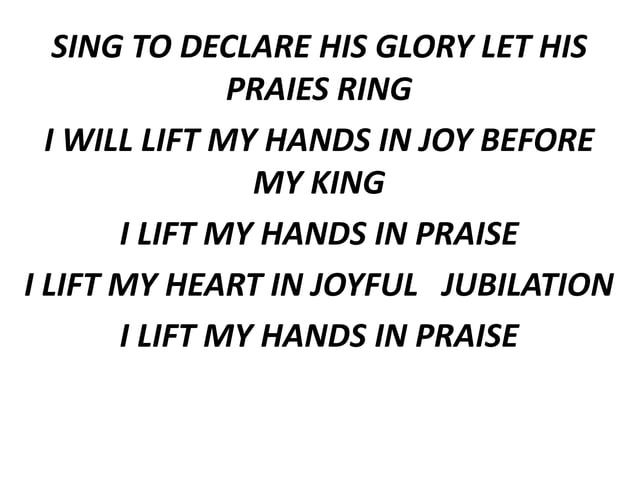 NOW UNTO THE KING ETERNAL Lyrics | PPTX