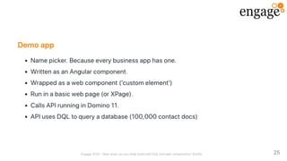 Now what can you really build with DQL and web components? | PDF