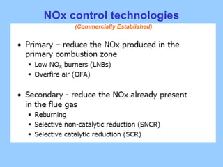 NOx basic and control technologies measures | PPT