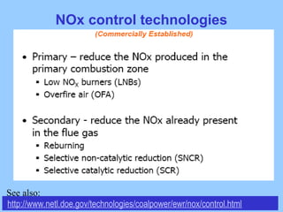 NOx, Sources and Control Methods, Combustion | PPT