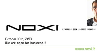 Noxi Network for Open and Cross Innovation | PPT