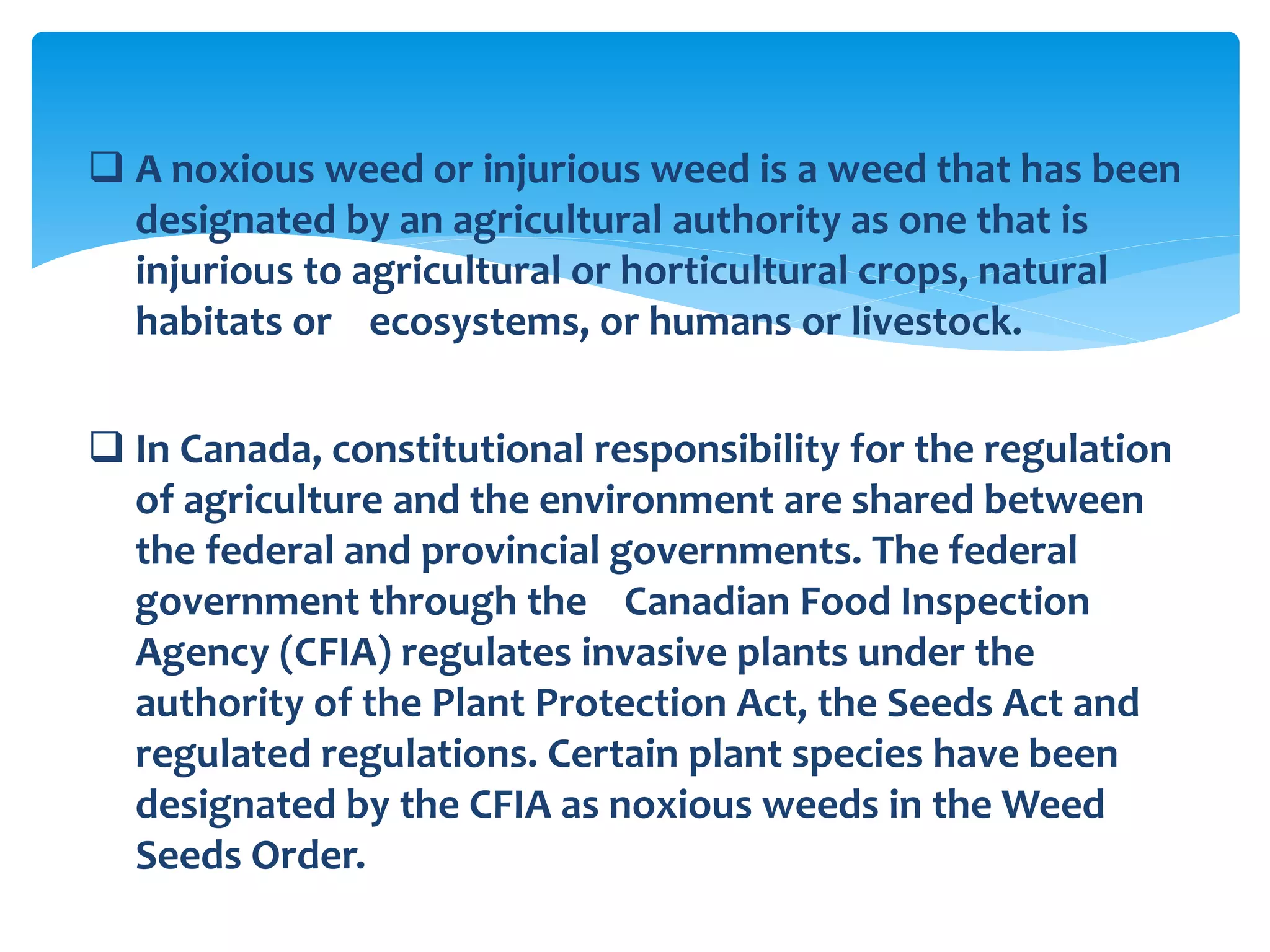 Noxious Weeds Alberta | PPTX