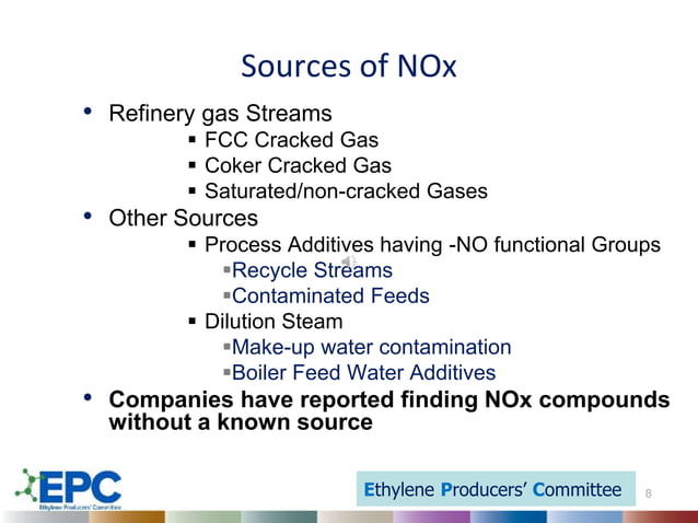 NOX Safety presentation for Ethylene Production Unit | PPT