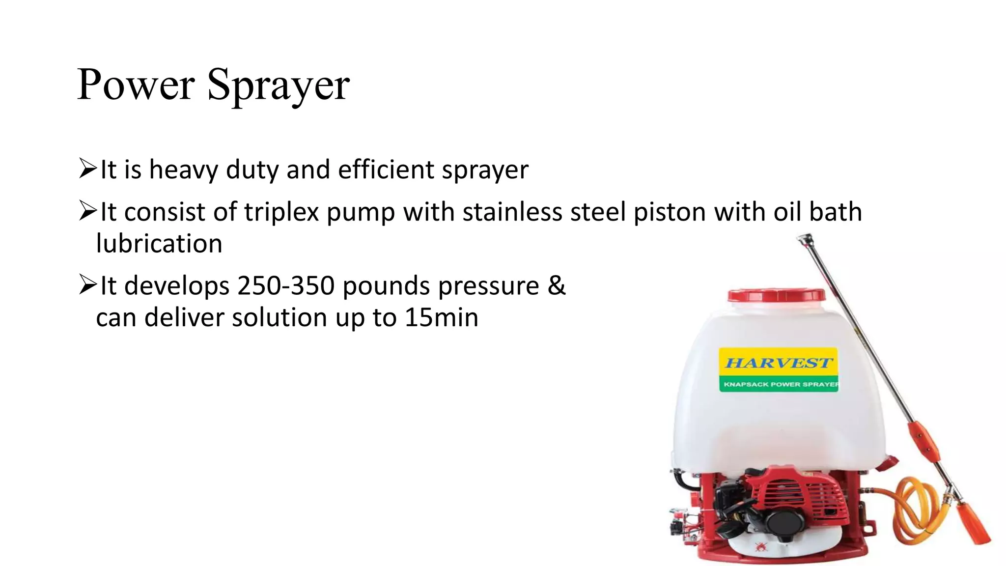 Nozzles and different sprayers used to spray pesticide | PPTX