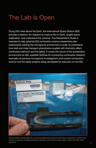 NASA A Researcher’s Guide to International Space Station : Combustion ...