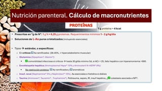 Nutrición parenteral para clínicos. Visión panorámica | PDF