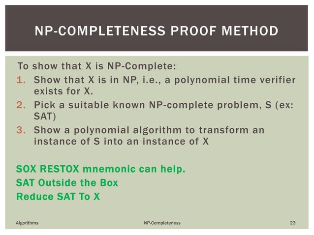 NP completeness | PPTX
