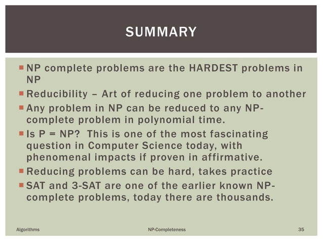 NP completeness | PPTX