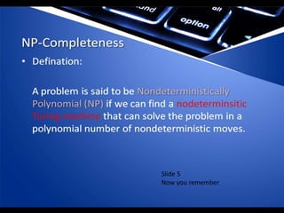 Np completeness | PPT